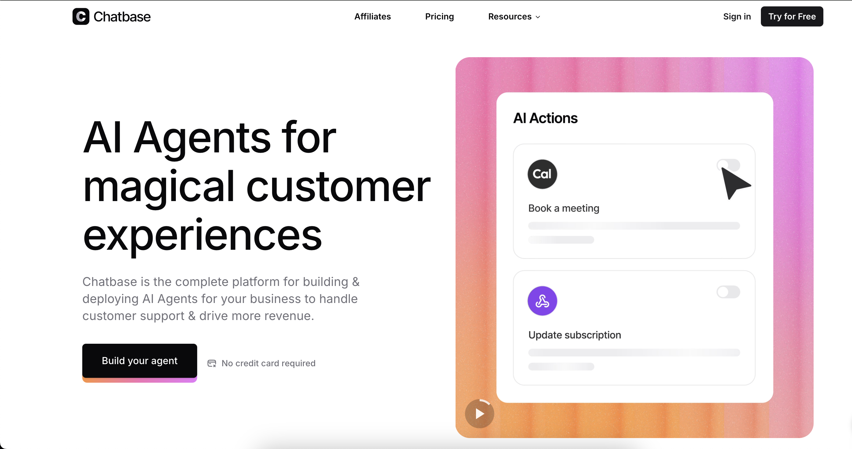 Chatbase The Complete Platform For Chat based AI Agents Chatbase The Complete Platform For Chat based AI Agents
